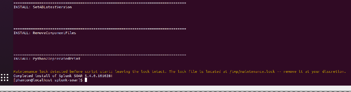 Installation of Splunk Phantom/SOAR Using Virtual Machine